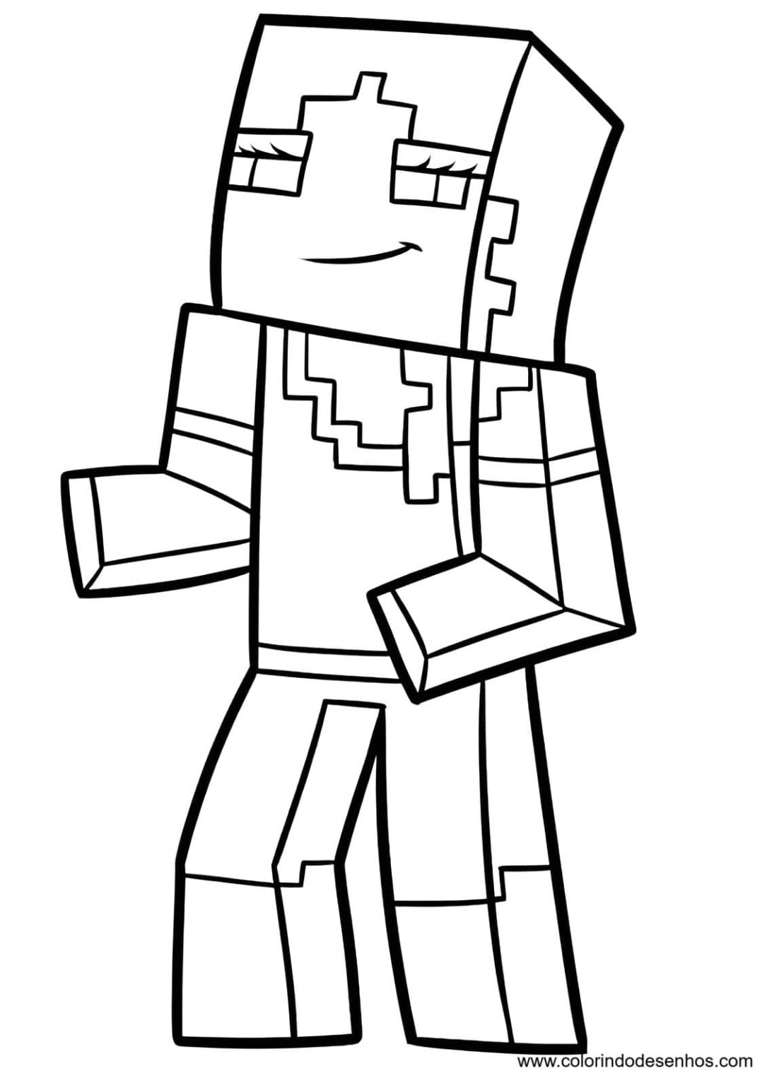 Desenhos de Minecraft para colorir e imprimir - Mr Desenho