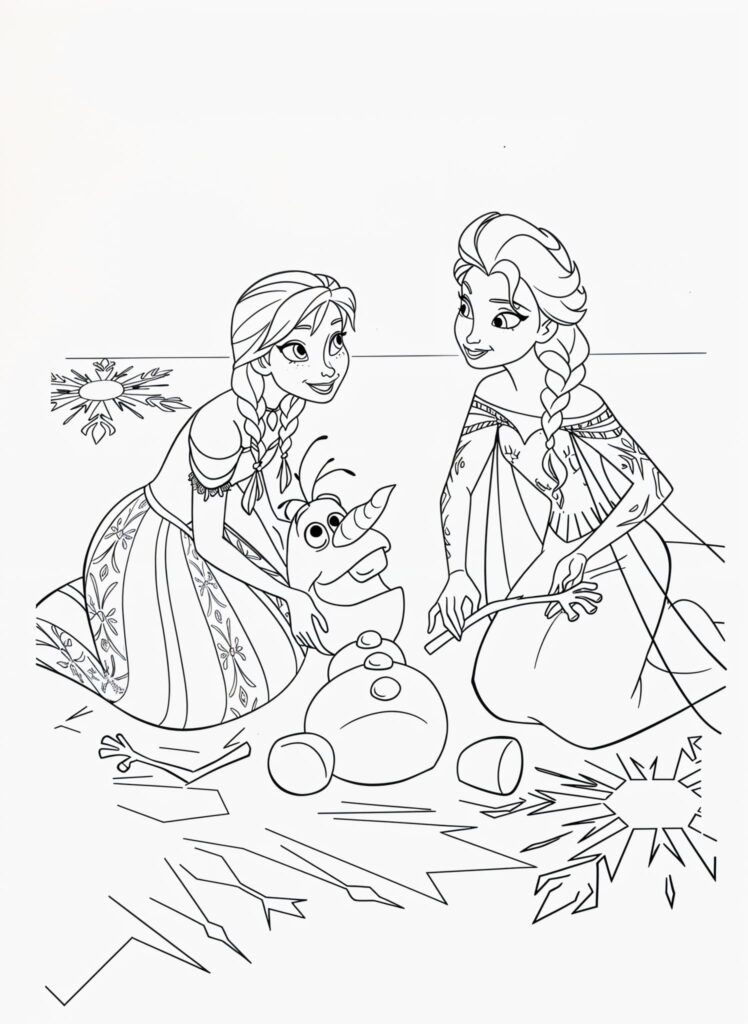 Desenhos de Frozen para imprimir e colorir - Mr Desenho