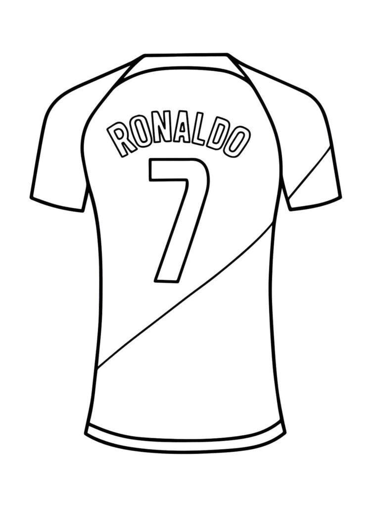 Desenhos do Cristiano Ronaldo para imprimir e colorir - Mr Desenho