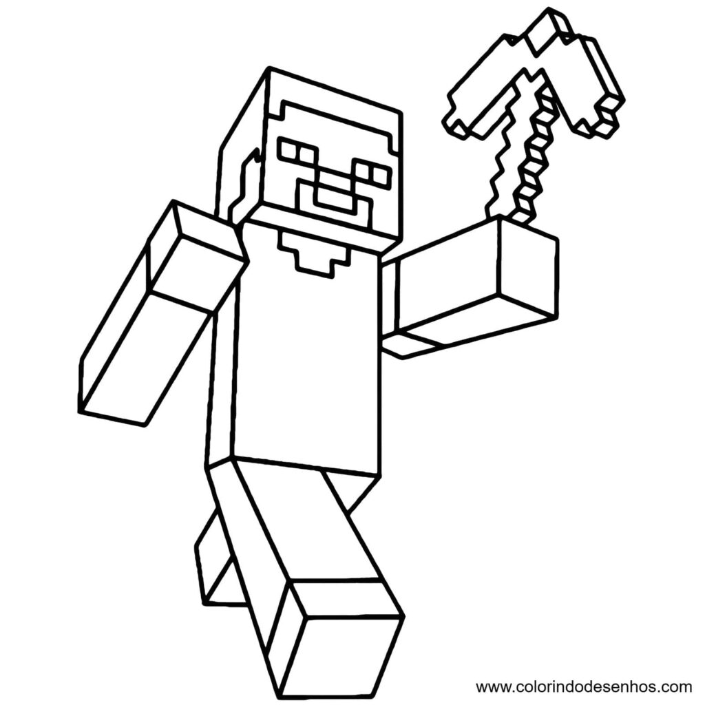 Desenhos de Minecraft para colorir e imprimir - Mr Desenho