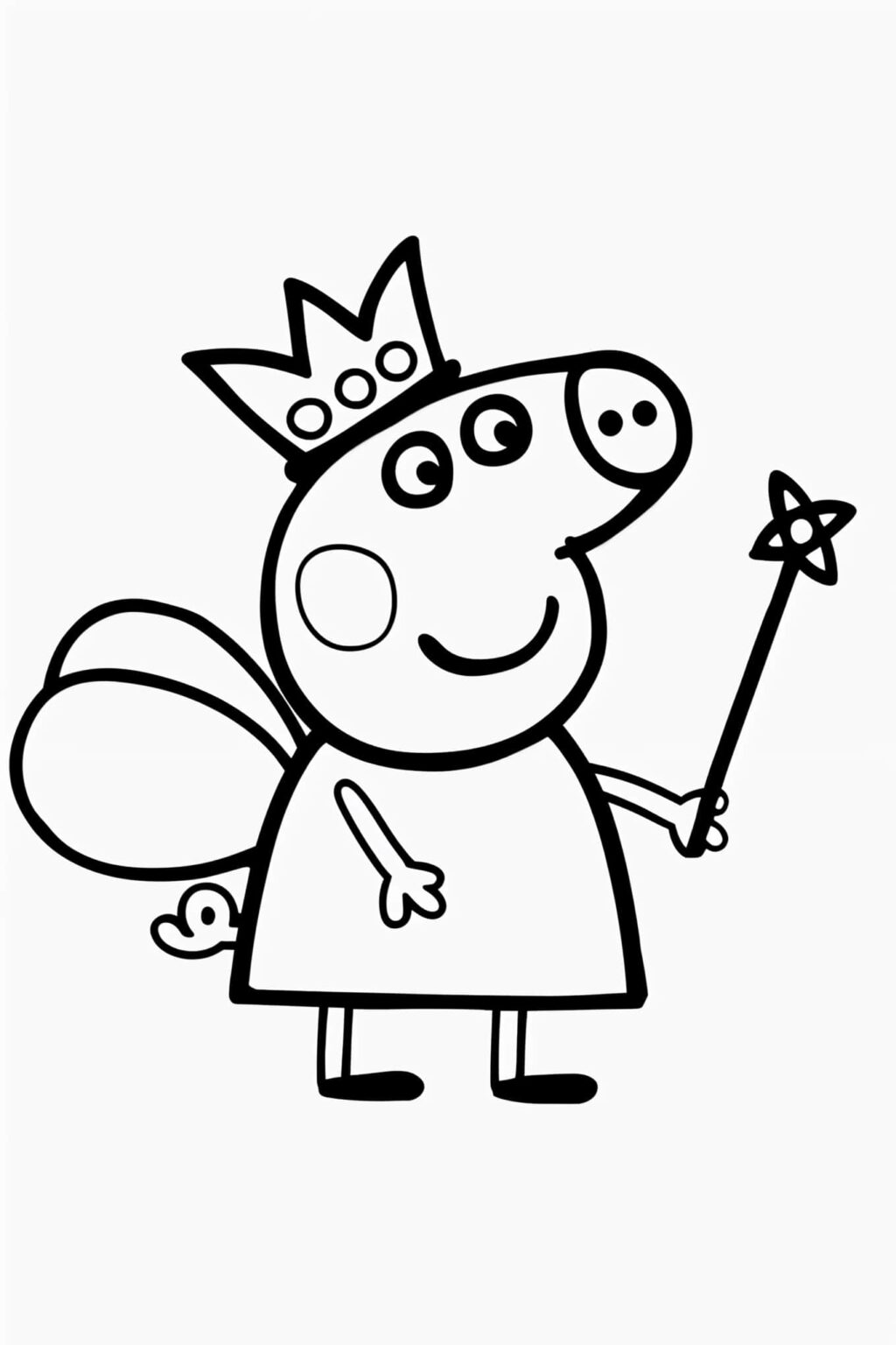 Desenho da peppa pig fada para imprimir - Mr Desenho