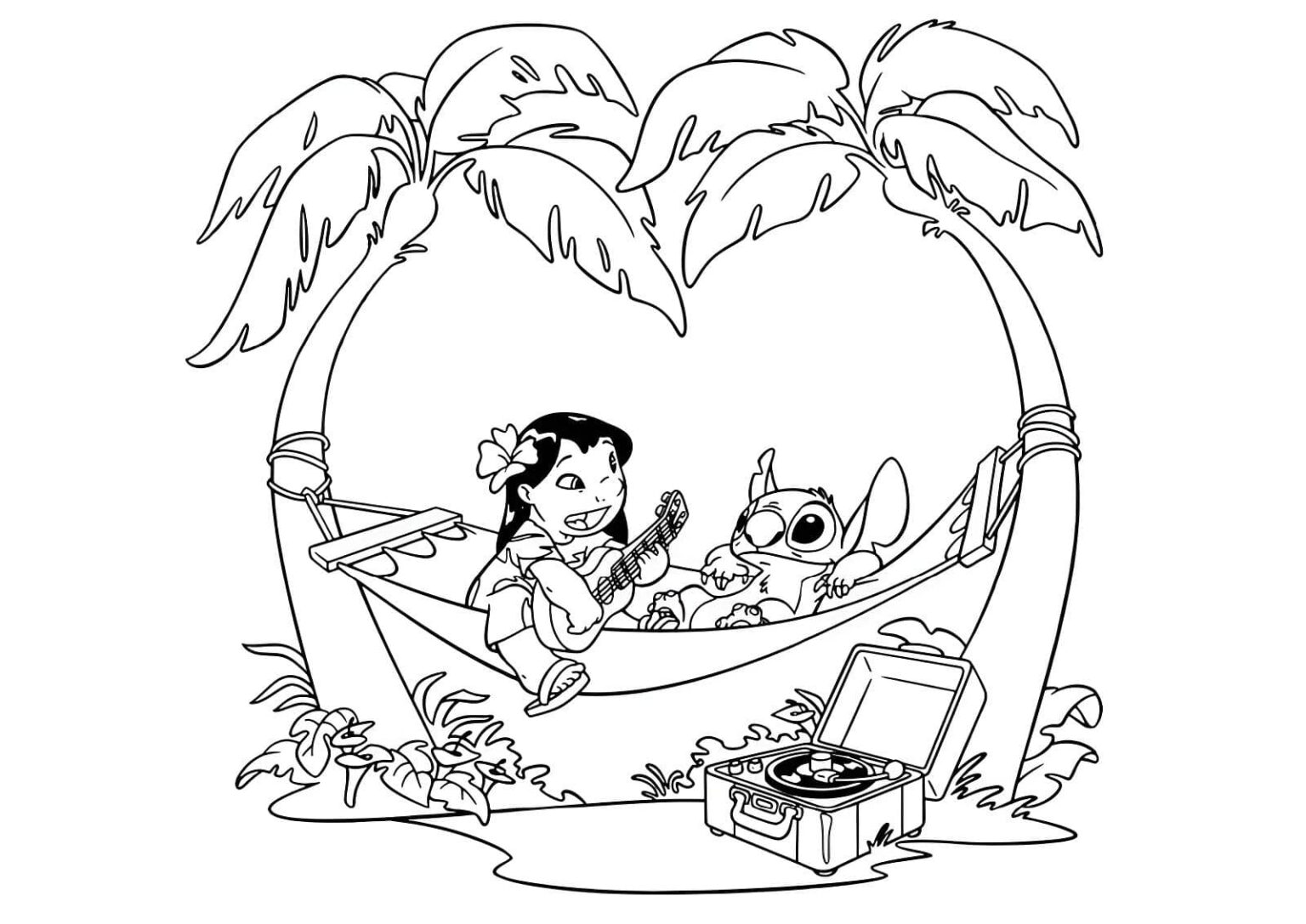 Desenhos de Lilo e Stitch para colorir e imprimir - Mr Desenho