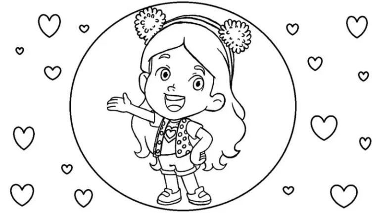 Desenho de maria clara para colorir e imprimir - Mr Desenho